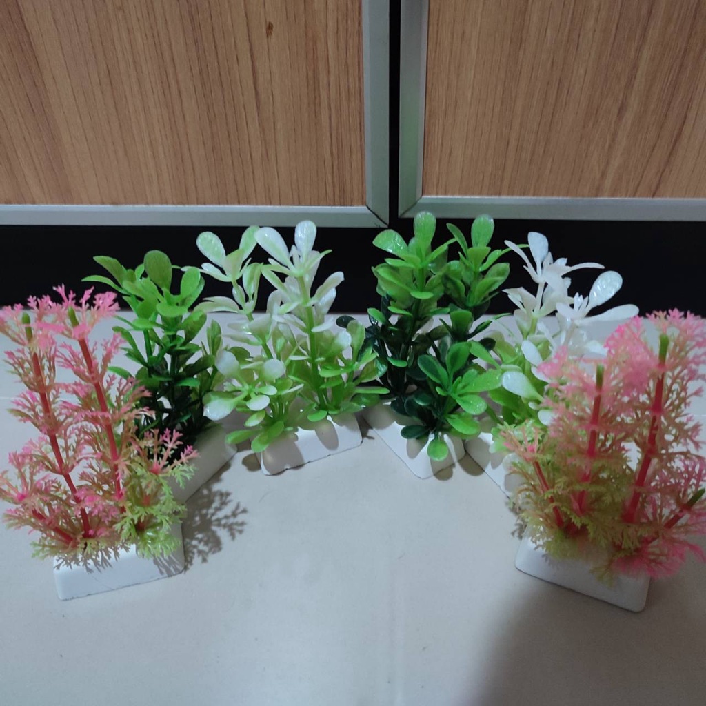 Jual {BUNGA 2} TUMBUHAN PLASTIK POHON KELAPA KECIL TANAMAN PLASTIK ...