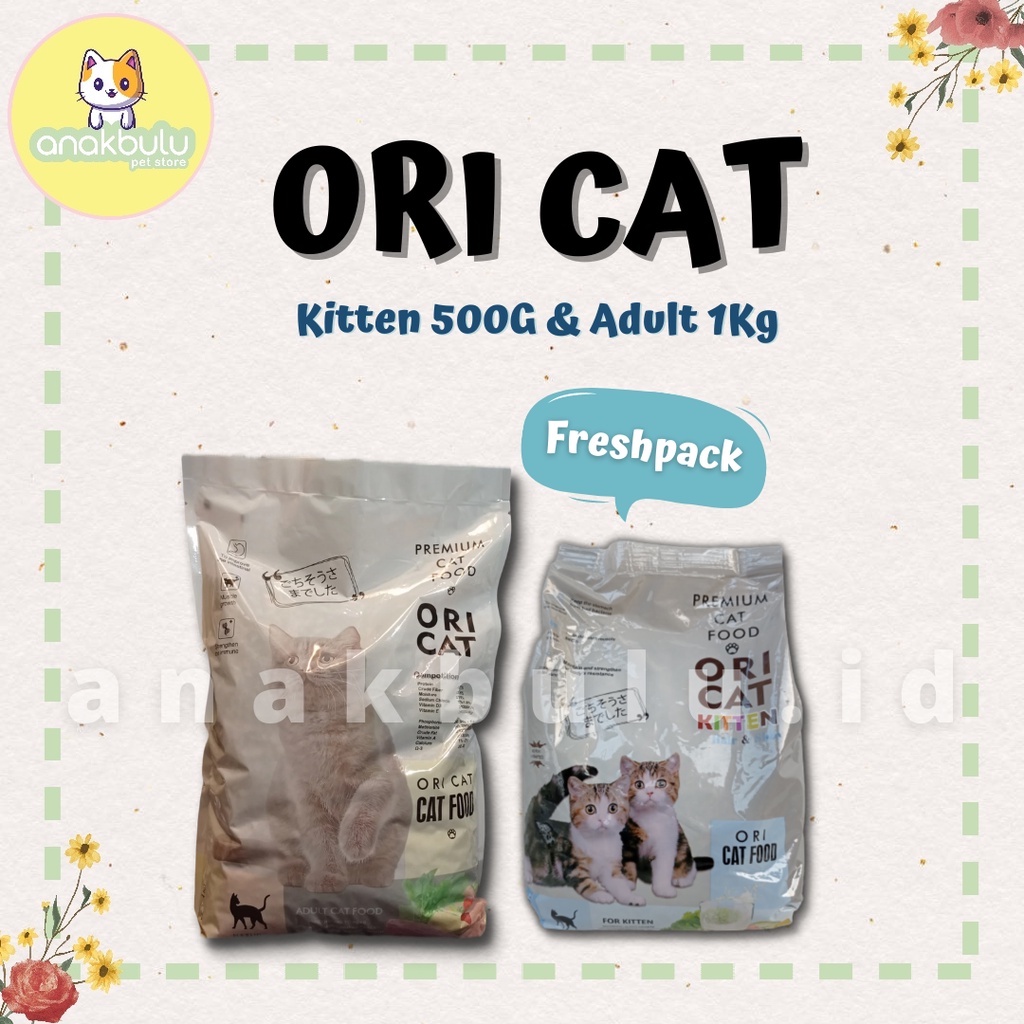Jual ORI CAT Adult 1kg / Ori Cat Kitten 500gr Makanan Kucing | Shopee ...