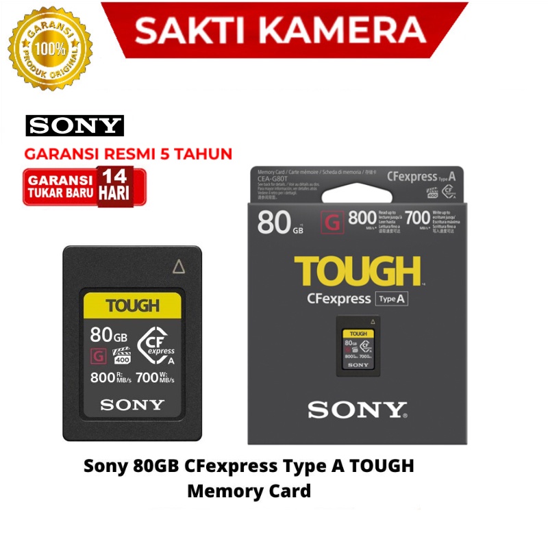 Jual Sony 80GB CFexpress Type A TOUGH Memory Card CF Express GARANSI ...