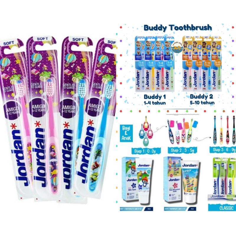 Jual JORDAN Sikat Gigi dan Pasta Gigi Bayi & Anak | JORDAN Toothbrush ...