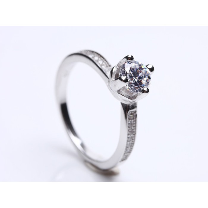 Jual Ring Silver Emas Putih ASLI, Made in Korea, RL 145 (Garansi 6 ...