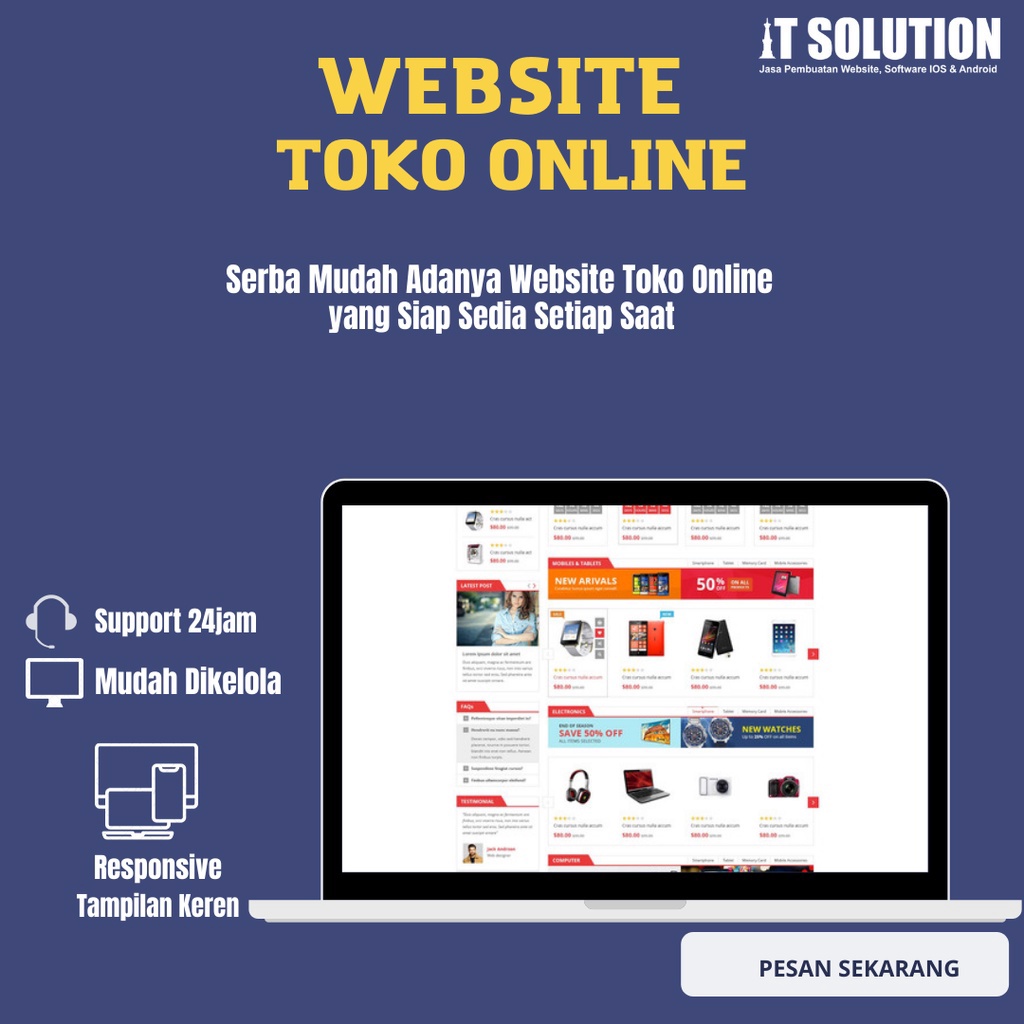 Jual Jual pembuatan Website dengan Harga Hemat tampilan Premium ...
