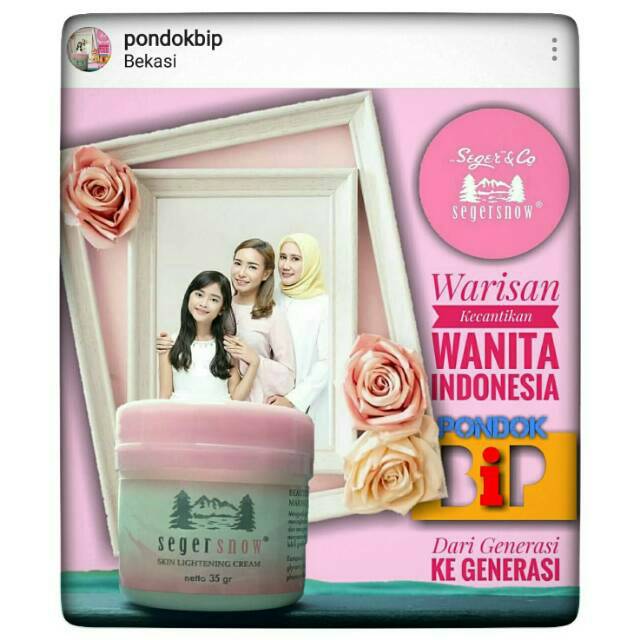 SEGER SNOW Skin Lightening Cream 35g | Shopee Indonesia