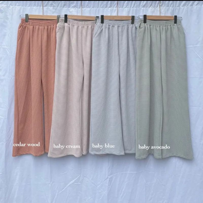 Jual CELANA KULOT KNIT PREMIUM OVERSIZE JUMBO LINGKAR PAHA 70CM LOLITA ...