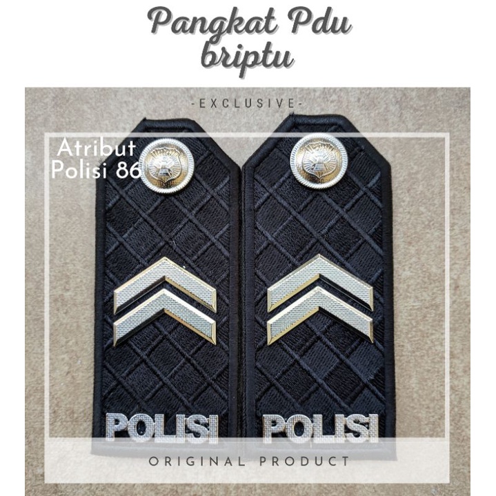Jual Briptu pdu / pangkat pdu briptu / tanda pangkat briptu | Shopee ...