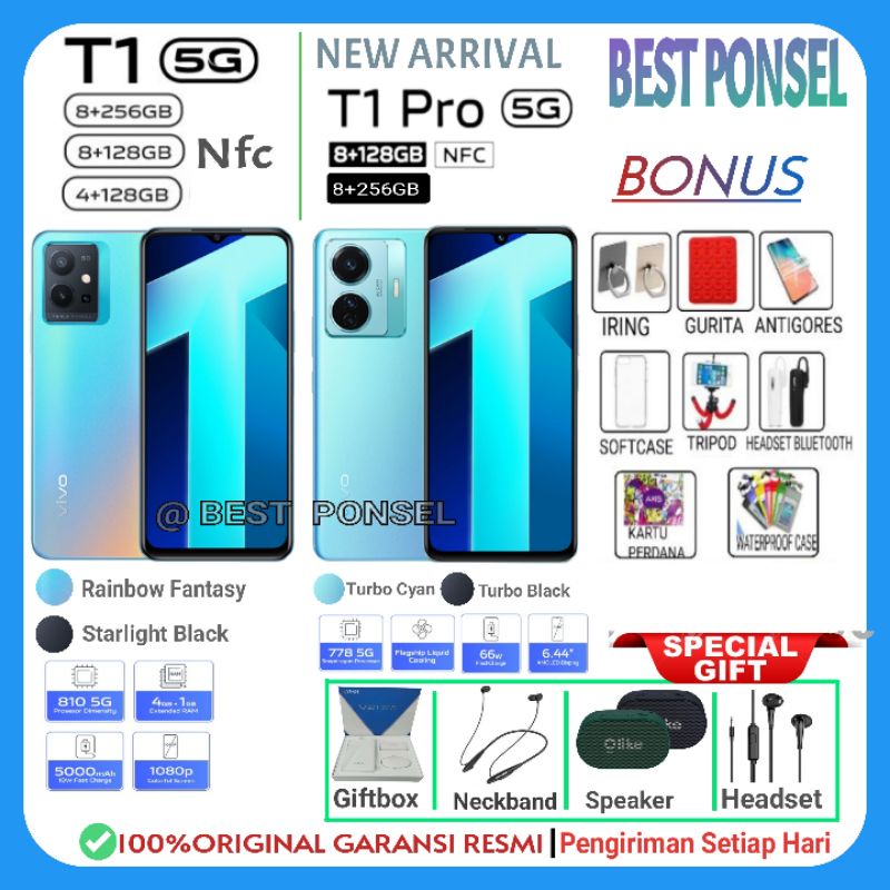 Jual VIVO T1 5G NFC RAM 8/256 GB | 8/128 GB | 4/128 GB | T1 PRO 5G 8/256 GB | 8/128 GB GARANSI ...