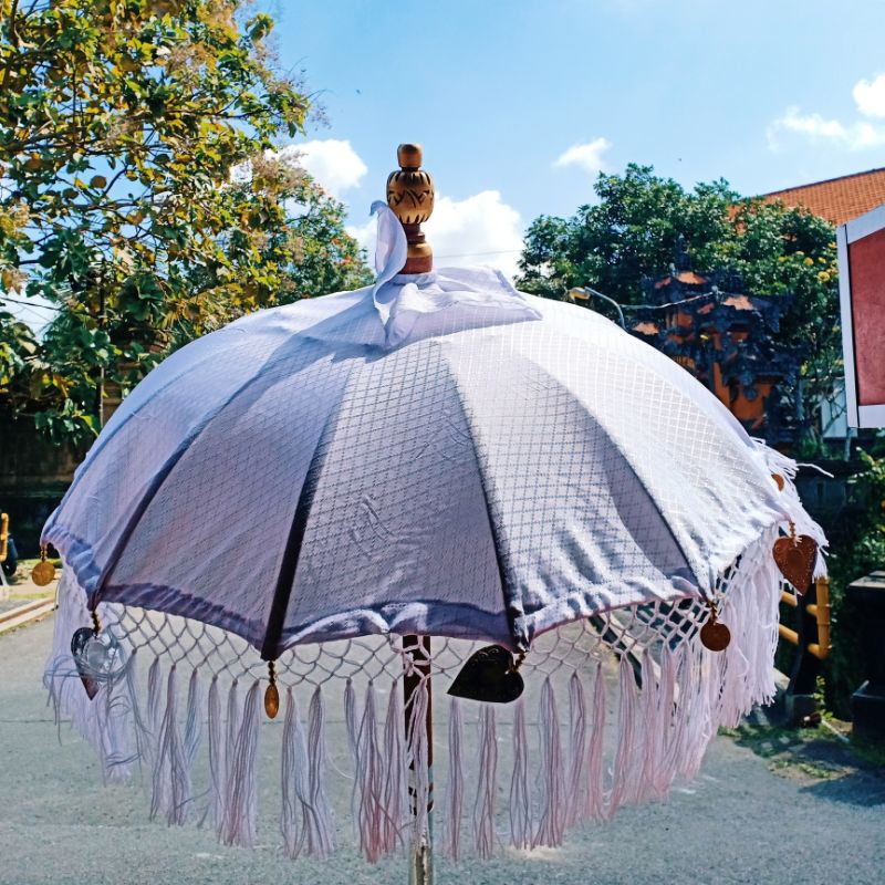 TEDUNG BALI SATIN POLOS (PUTIH) | Shopee Indonesia