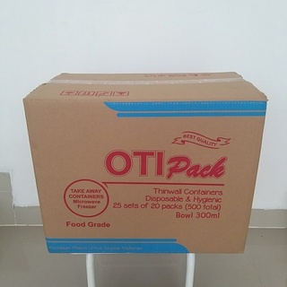 Jual THINWALL BENING BULAT 300 ML ISI 25 PCS OTI PACK | Shopee Indonesia