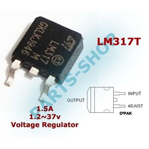 Jual IC LM317T 1.2V-37v 1500mA LM317 Adjustable Voltage Regulator SMD D2PAK | Shopee Indonesia