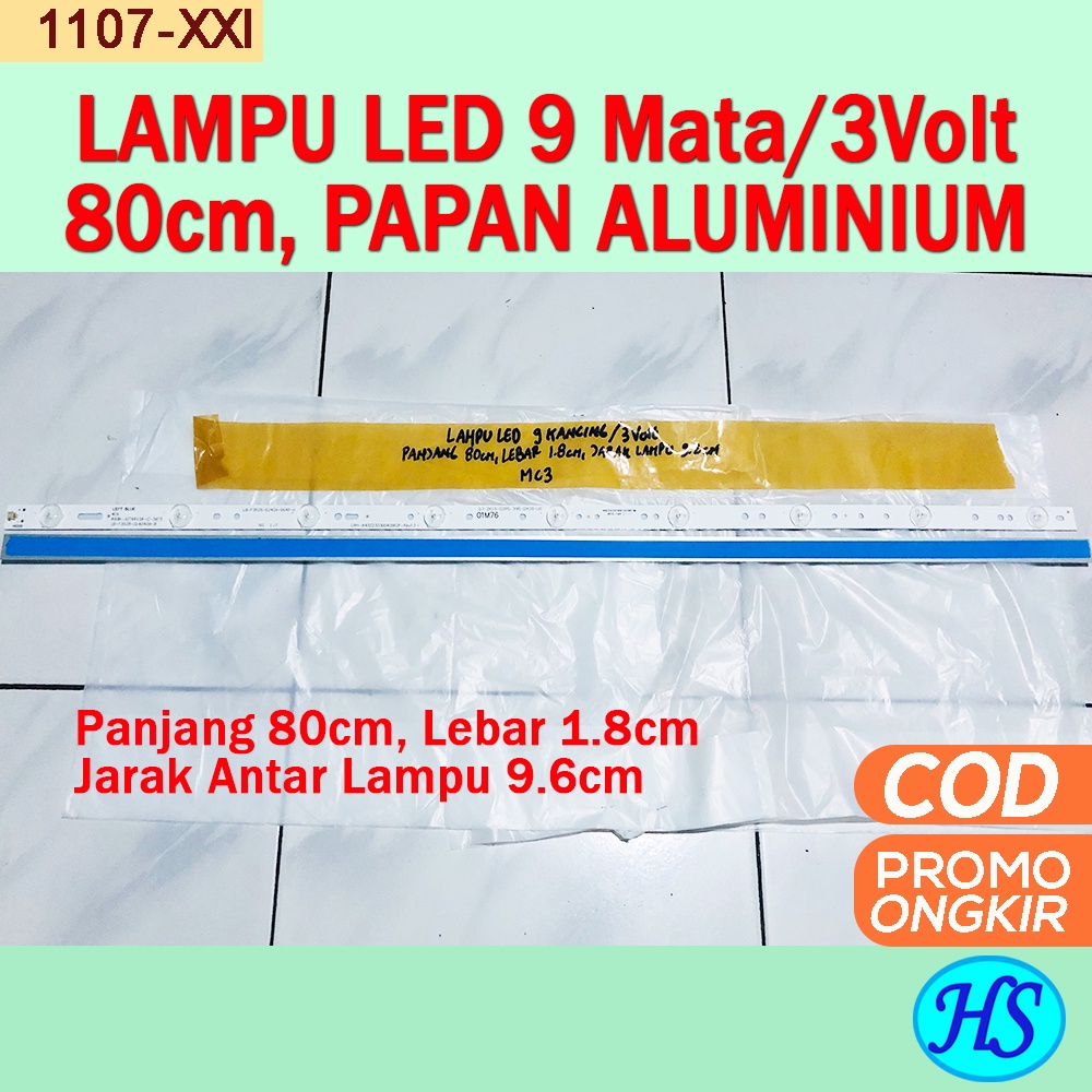 Jual Lampu led 9 kancing 3v / lampu led backlight tv 3v 9k backlight ...