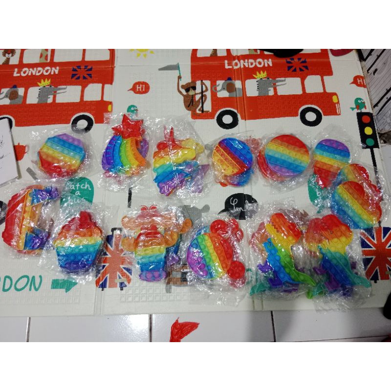 Jual COD VIRAL Mainan Anak Pop It Popit Fidget Push Sensory Stress Tool ...