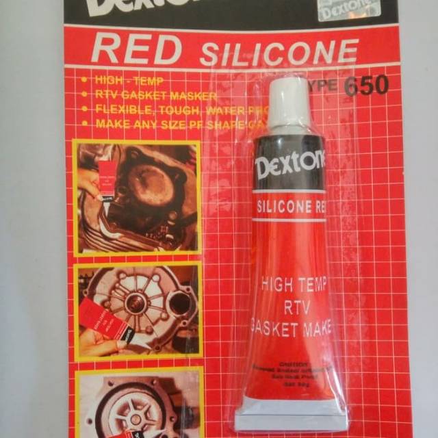 Jual Lem Red Silicone Dextone 30 grm. | Shopee Indonesia