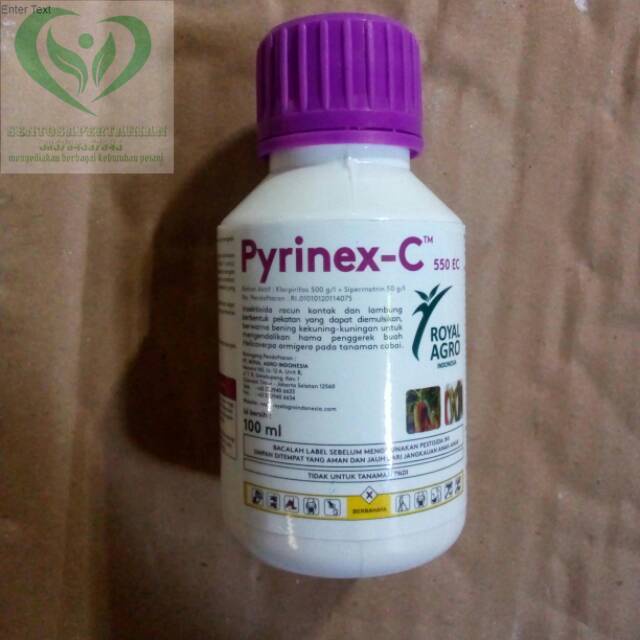 Jual insektisida klopirifos + sipermethrin PYRINEX-C 550EC 100ml dari ...