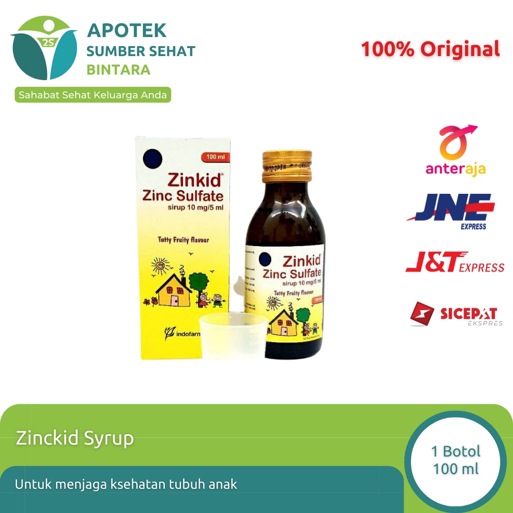 Jual Zinkid Sirup 100 ml | Shopee Indonesia