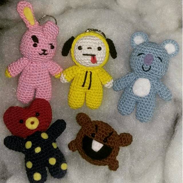 Jual Boneka rajutan maskot BTS (BT21) | Shopee Indonesia