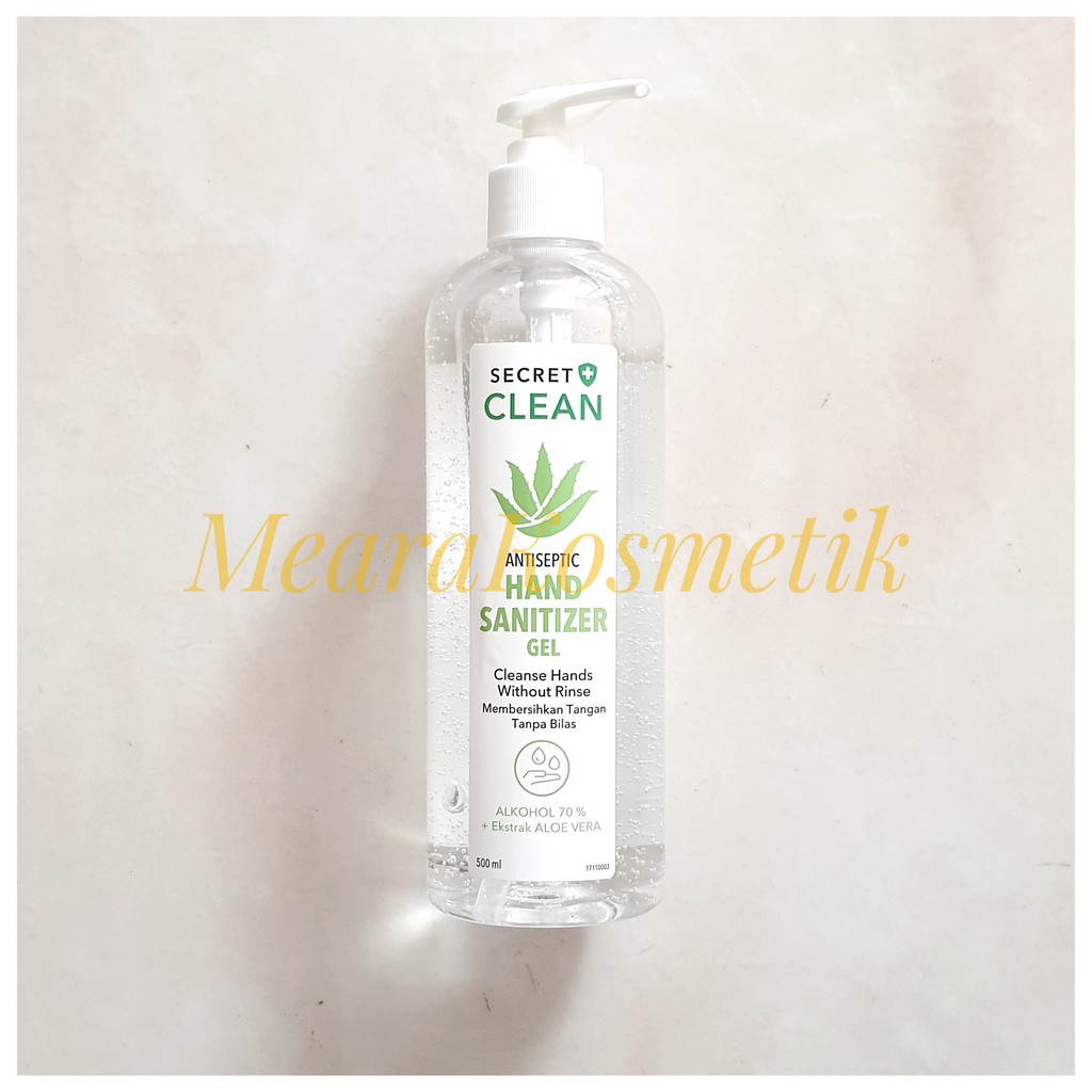 Jual SECRET CLEAN Hand Sanitizer Gel 500 ML (PUMP) | Shopee Indonesia