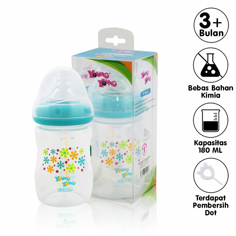 Jual botol wide neck young young 180 ml | Shopee Indonesia