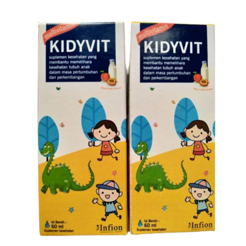 Jual Kidyvit Syrup 60 ml Multivitamin Untuk Anak / Penambah Nafsu Makan ...