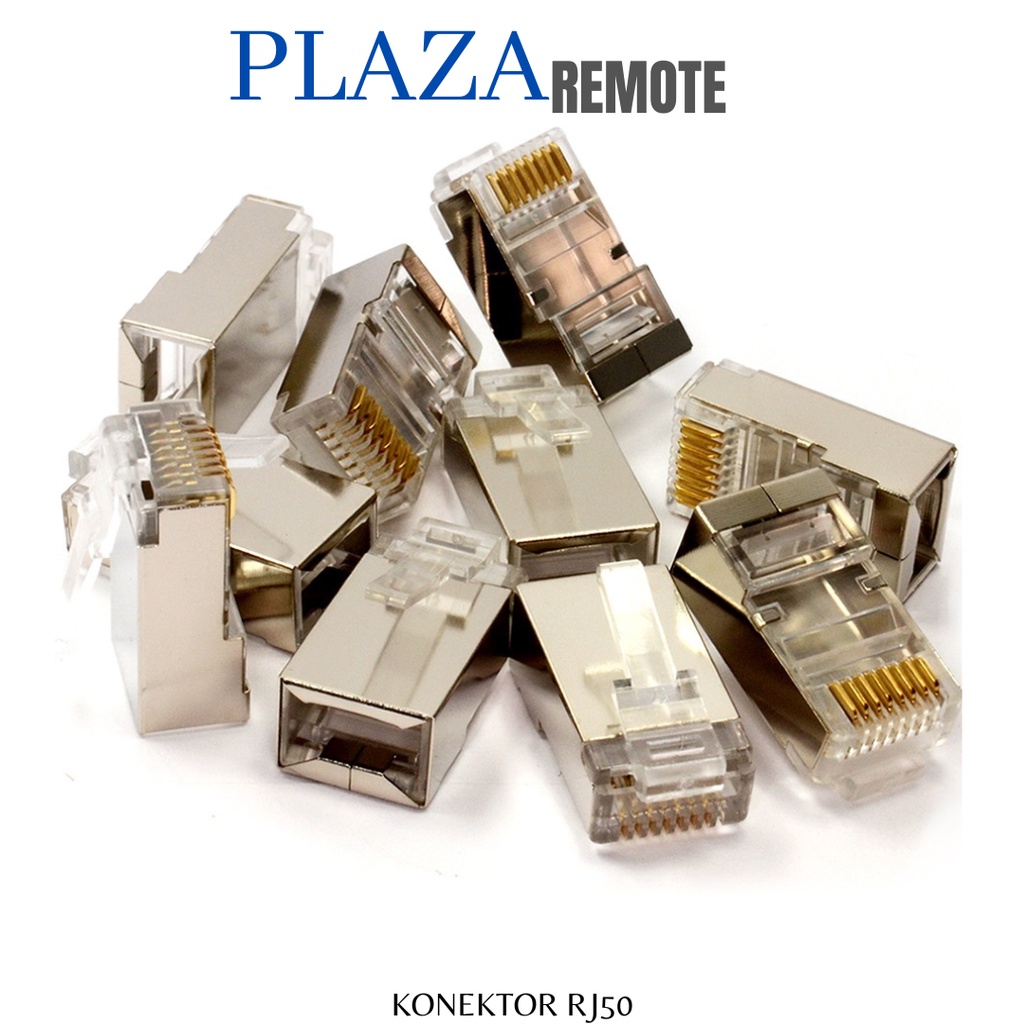 Jual KONEKTOR RJ45 RJ50 CAT6 CAT 5E MODUL JARINGAN METAL PIN | Shopee Indonesia