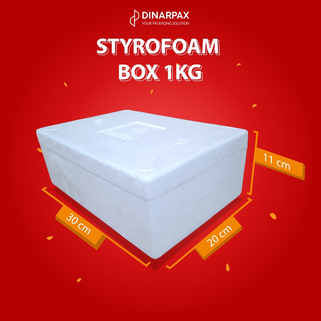 Jual Khusus Blue Bird /Styrofoam Box 1KG / Dinar Box / Box 1KG UK 300 X ...