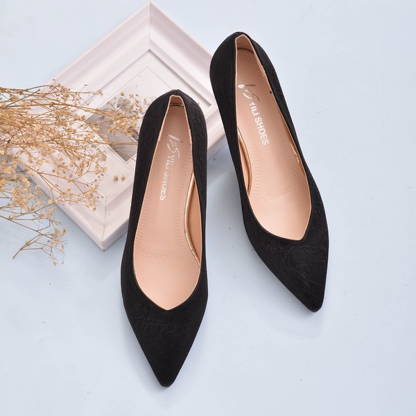 Jual Sepatu heels kerja warna hitam, apricot, kuning polos - hak tinggi ...