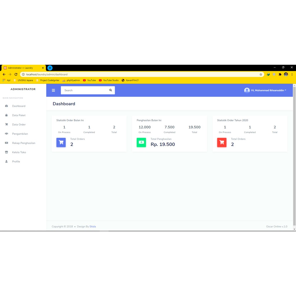 Aplikasi Laundry Sederhana Berbasis Website dengan Framework ...