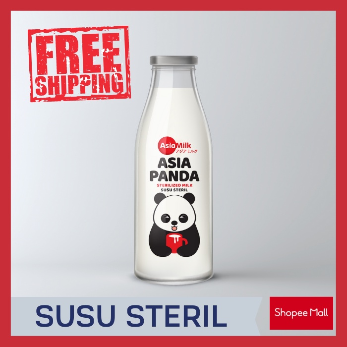 Jual Asia Panda Susu Sapi Steril UHT Siap Minum (Alternatif Bear Brand ...