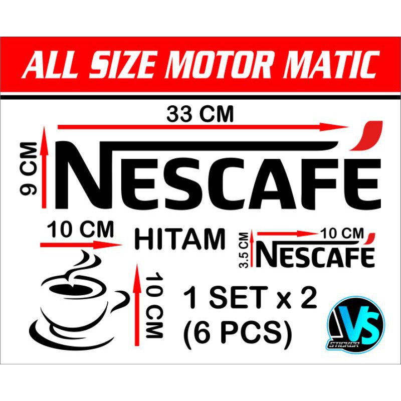 Jual Stiker NESCAFE Cutting Sticker Scoopy & All Size Motor Matic ...