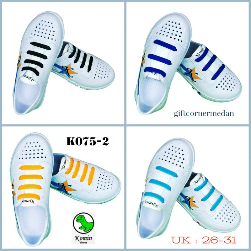 Jual SEPATU SNEAKERS KARET KOMIN K075-2 (26-31) | Shopee Indonesia