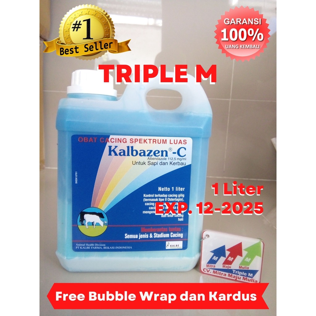 Jual KALBAZEN C 1Liter - Obat Cacing Oral Ampuh Basmi Semua Jenis ...
