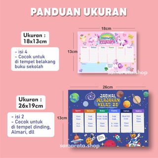 Jual Sticker jadwal pelajaran, jadwal pelajaran sekolah, jadwal ...