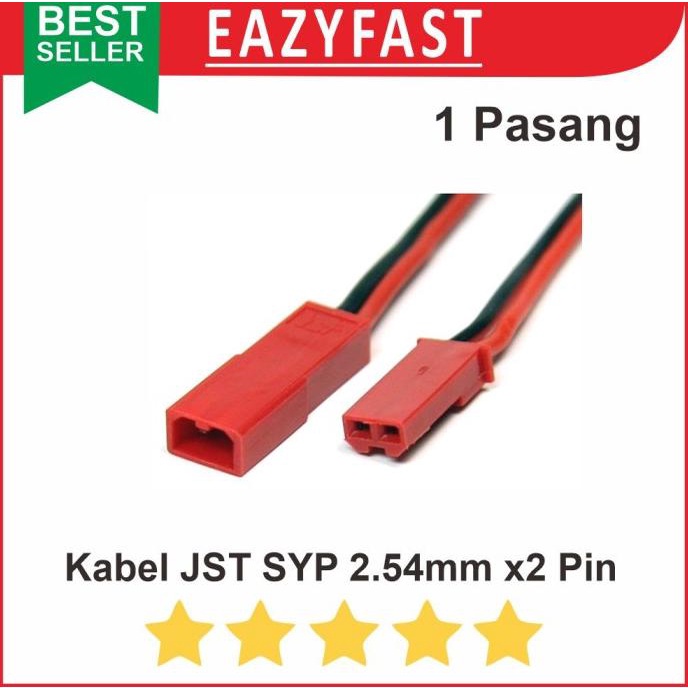 Jual Socket Kabel Terminal JST RCY SYP 2P Li-Po Connector Cable male female efst90 | Shopee ...