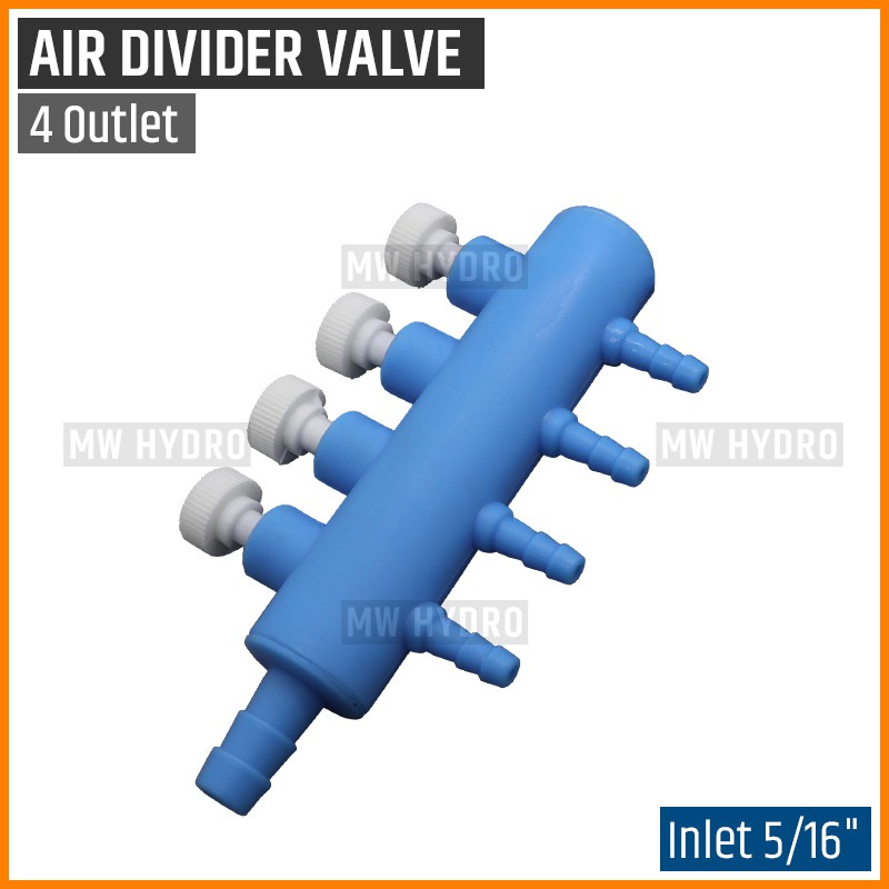 Jual Air Flow Divider Valve / Keran Pembagi Udara, 4 Outlet | Shopee ...