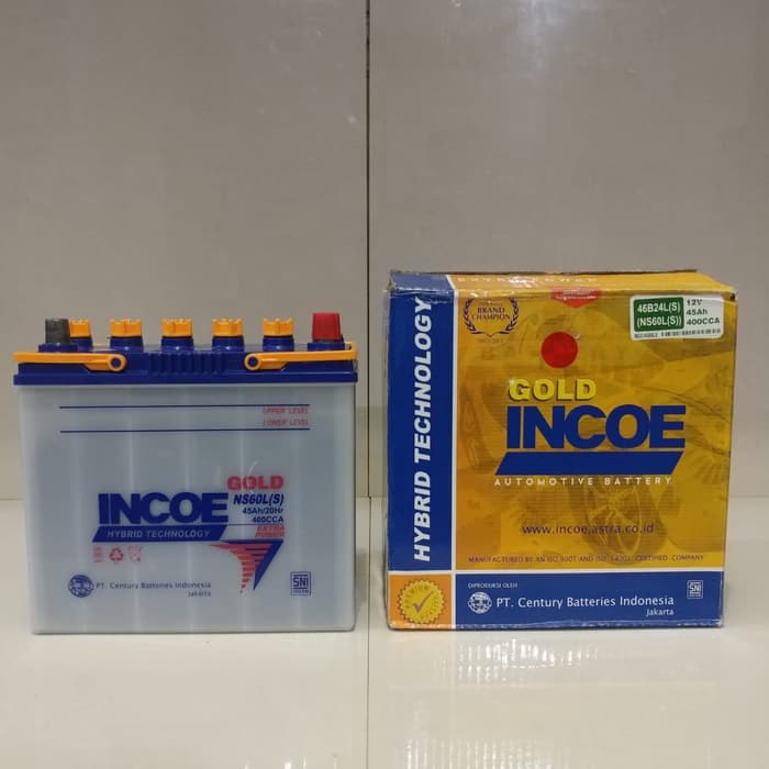 Jual AKI MOBIL HONDA HRV INCOE GOLD BASAH NS60LS 12V 45AH | Shopee Indonesia