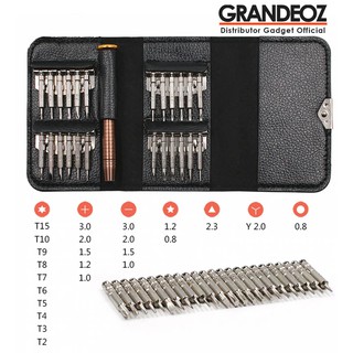 Jual 25 in 1 SET OBENG MAGNETIC TORX Hp Obeng Reparasi Kembang Bintang Minus 4 5 6 Laptop Y T ...