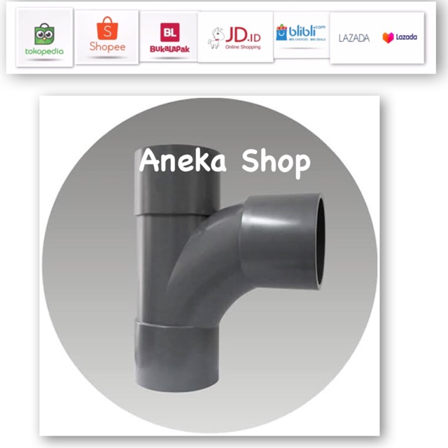 Jual Tee Y 5x5 Aw Rucika Large radius 90 derajat TY | Shopee Indonesia