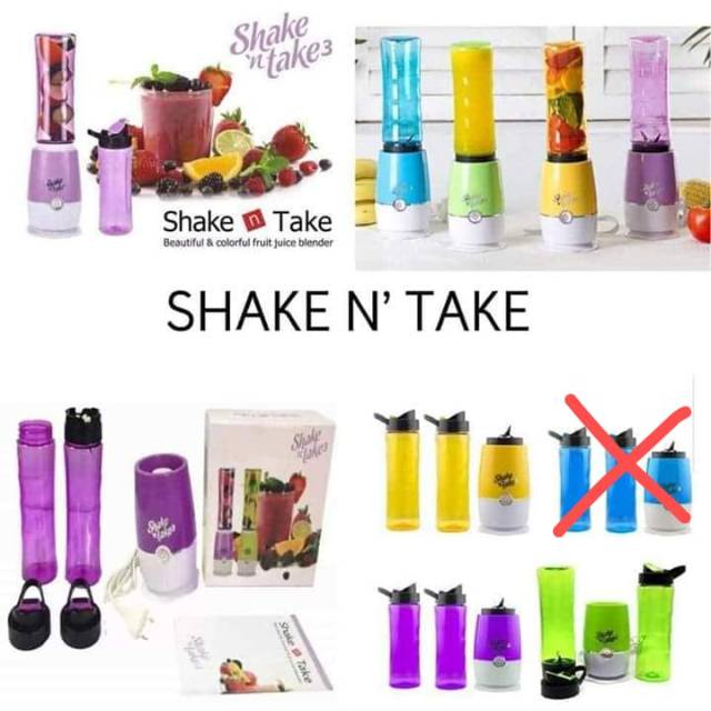 Jual blender shake n take.. warna biru habis ya | Shopee Indonesia