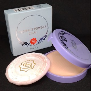 Jual Compact Powder Lilac/Bedak viva kemasan ungu/viva ungu/bedak viva ...