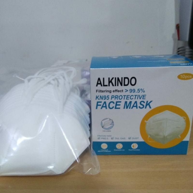 Jual KN95 Alkindo Masker 5 Lapis/Kesehatan No.1 (Isi 10Pcs) | Shopee Indonesia