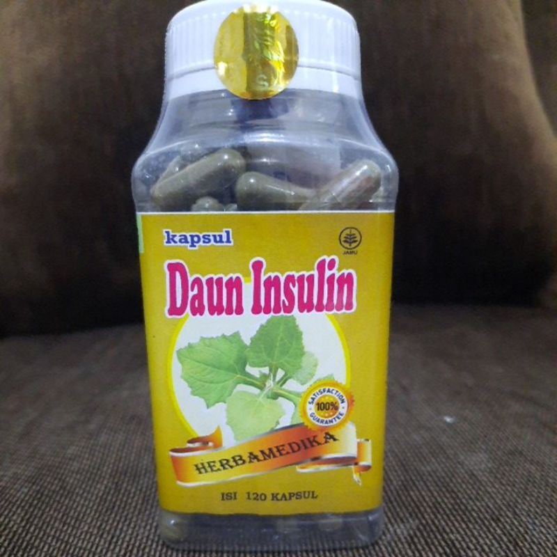 Jual Kapsul Daun Insulin Isi 120 Kapsul Murah Obat Diabetes Gula Darah ...