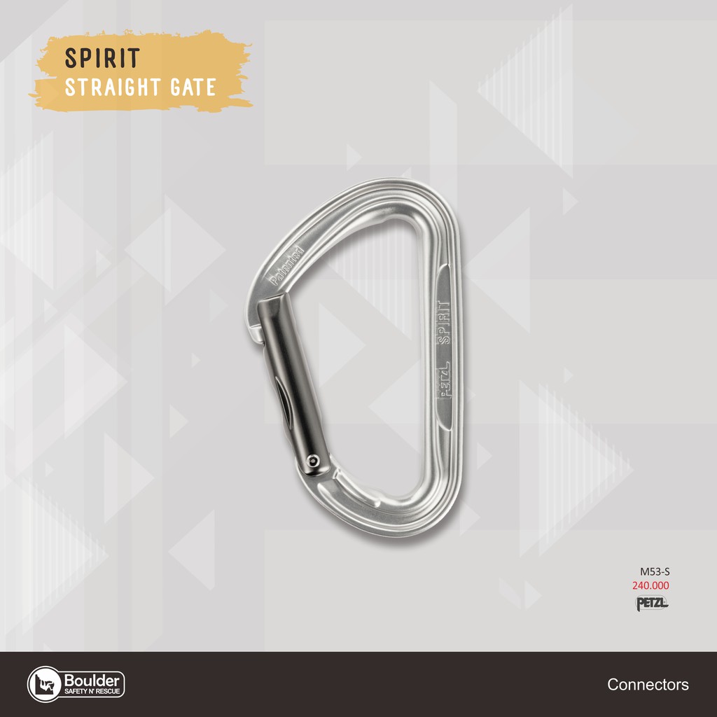 Jual PETZL SPIRIT STRAIGHT GATE CONNECTOR CARABINER | Shopee Indonesia