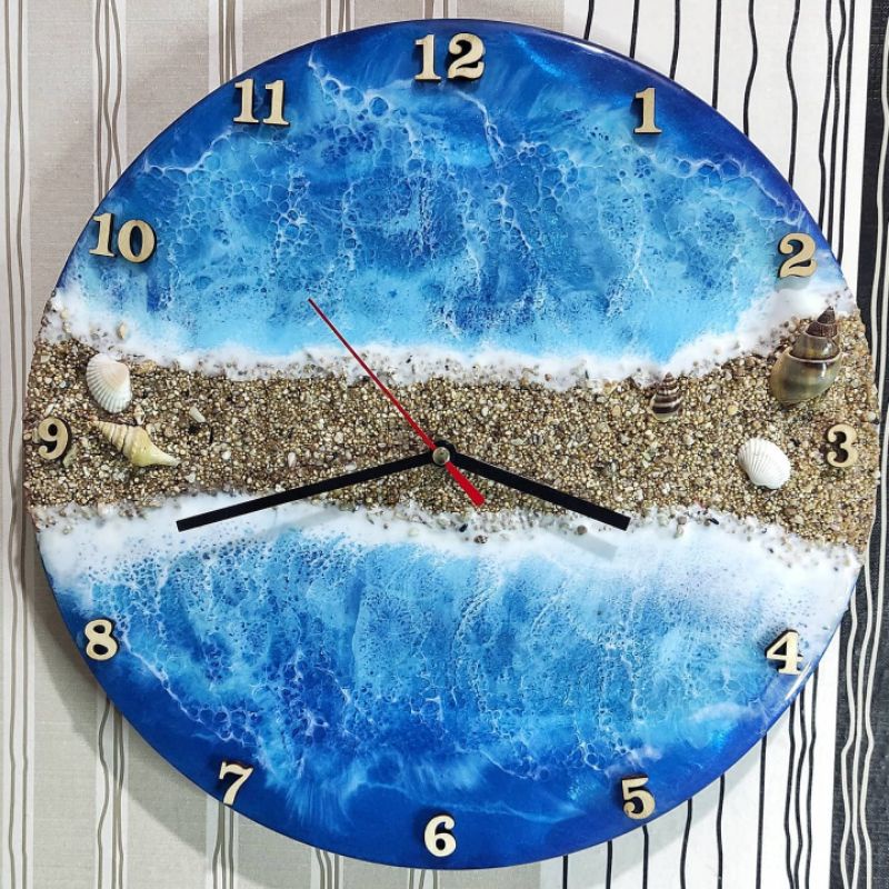 Jual Jam dinding Resin / Wall Art / Geode / Hiasan dinding diorama ...