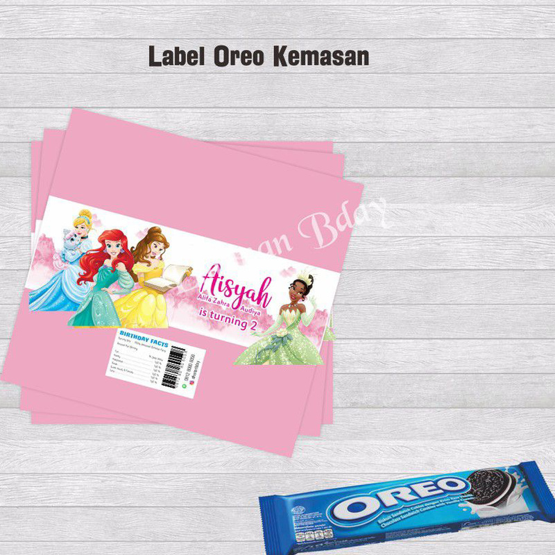 Jual LABEL OREO/BENG BENG CUSTOM, LABEL SNACK ULANG TAHUN | Shopee ...