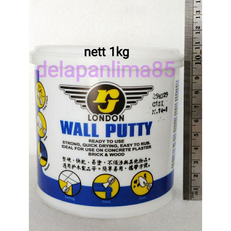 Jual Dempul Tembok Wall Putty Rj /dempul kayu/dempul gypsum/flamir ...