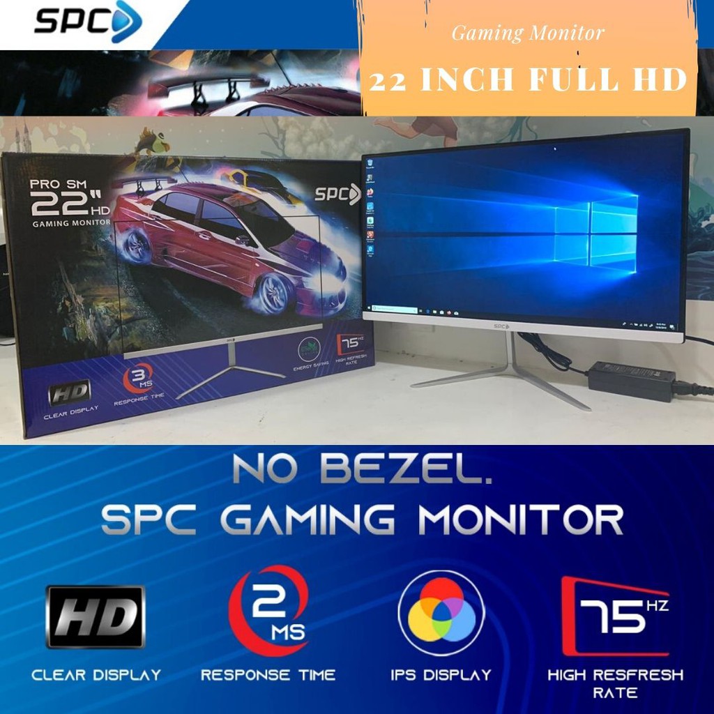 Jual Monitor Gaming Full HD 22 Inch SPC Monitor Gaming | Shopee Indonesia