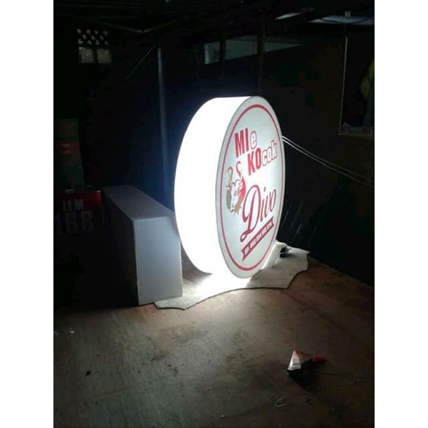 Jual NEON BOX 2 sisi, diameter 35cm PRAKTIS dan MURAH | Shopee Indonesia
