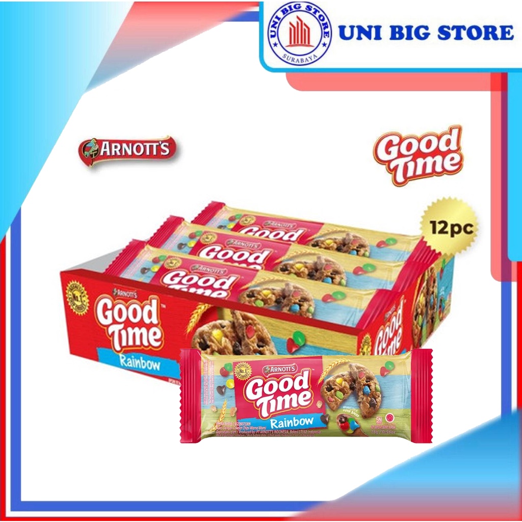 Jual Good Time RAINBOW Chocolate Cookies 16 gr x 12 pcs Kukis Coklat ...