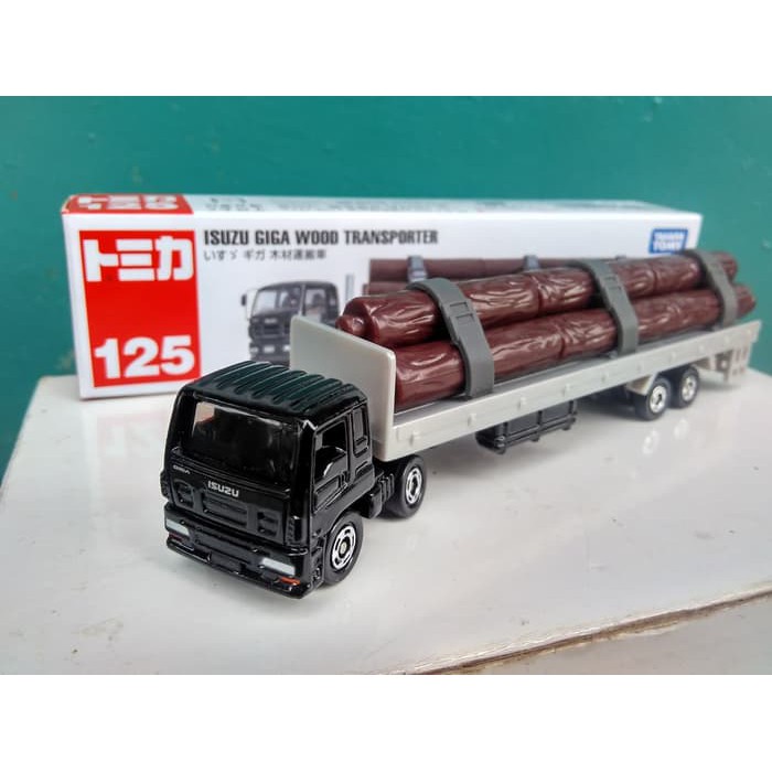 Jual Tomica No 125 Isuzu Giga Wood Transporter diecast Miniatur Truk ...