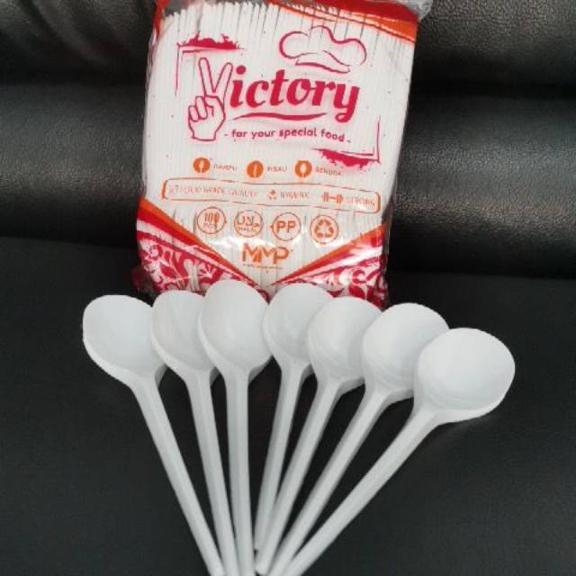 Jual Sendok Makan Plastik Victory - warna doff | Shopee Indonesia