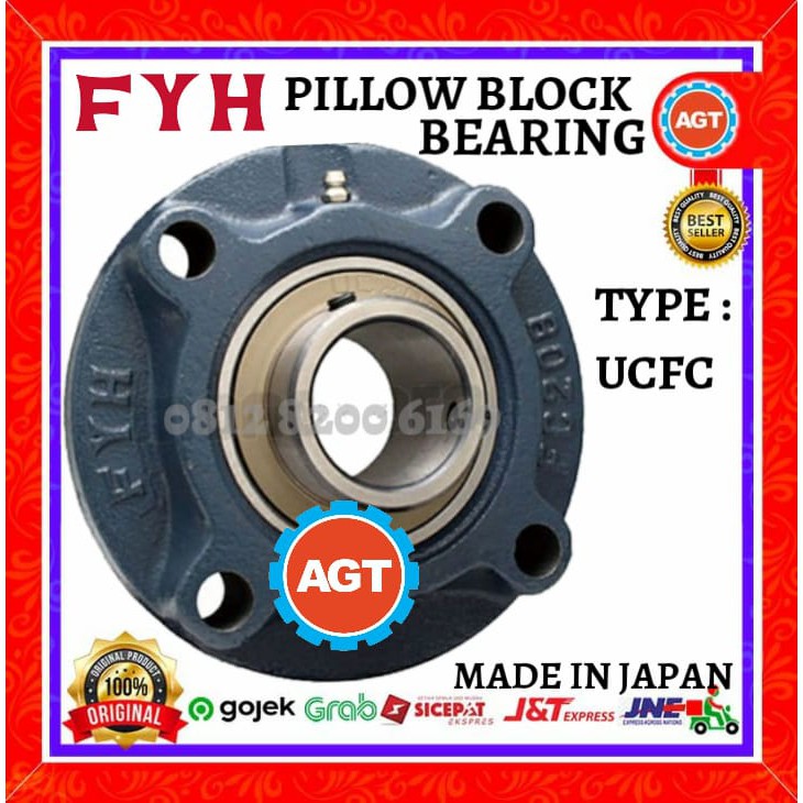 Jual UCFC 206 FYH PILLOW BLOCK BEARING MAX BORE 30mm | Shopee Indonesia